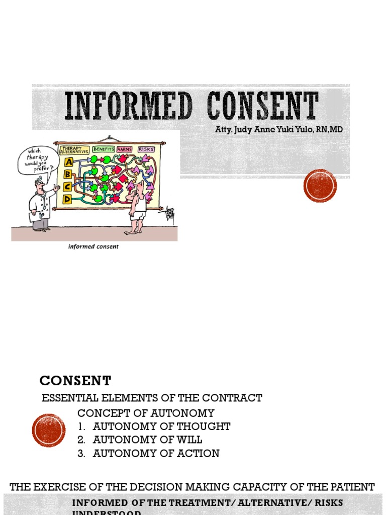Atty. Judy Anne Yuki Yulo, RN, MD | PDF | Informed Consent | Autonomy