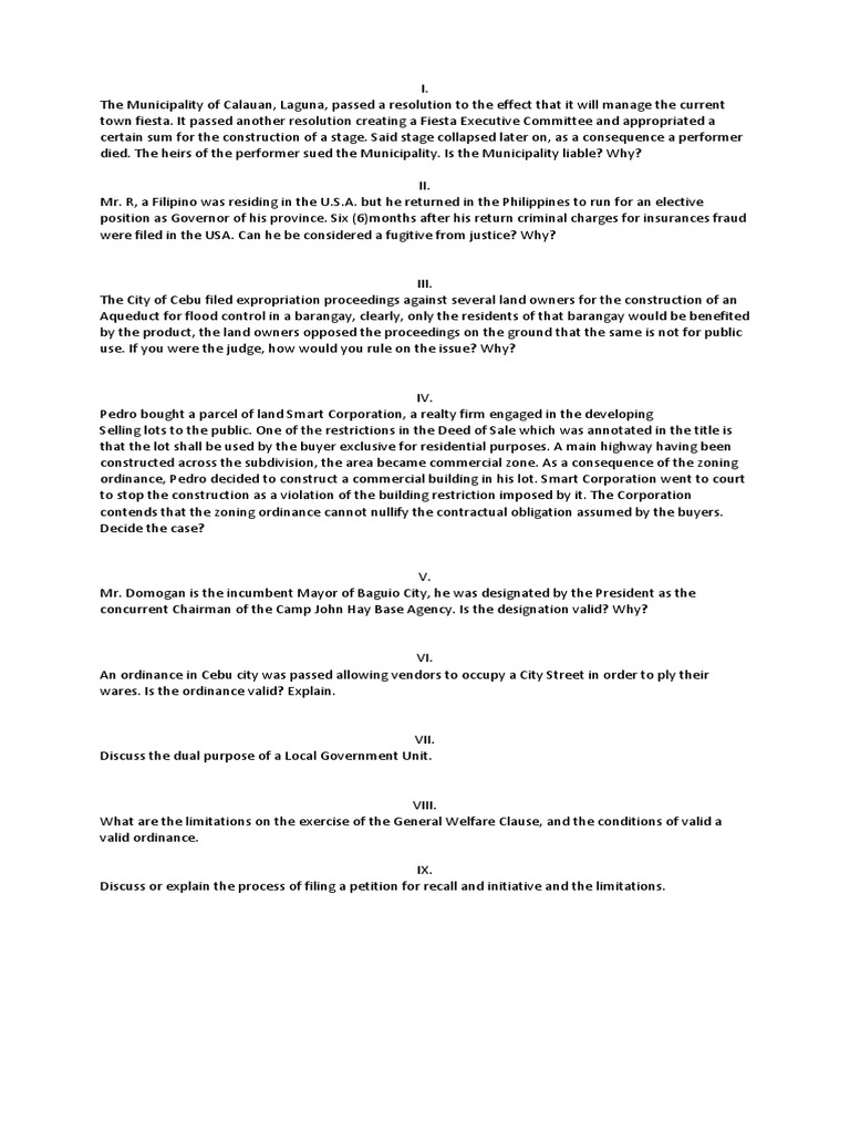 Final Exam Pub Corp | PDF | Corporations | Public Law