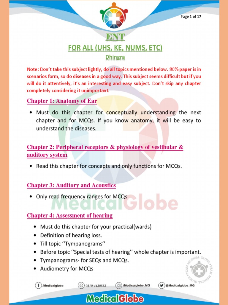 For All (Uhs, Ke, Nums, Etc) : Chapter 1: Anatomy of Ear | Download Free PDF | Hearing Loss ...