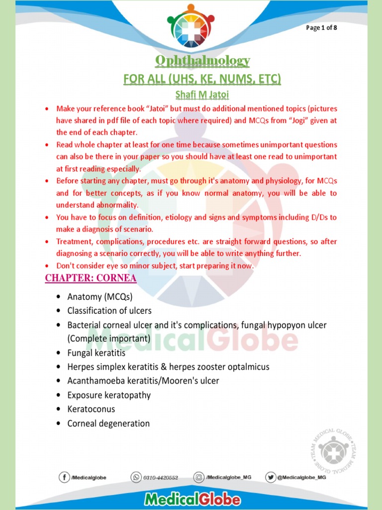 MG Eye Guidelines | Download Free PDF | Glaucoma | Cataract