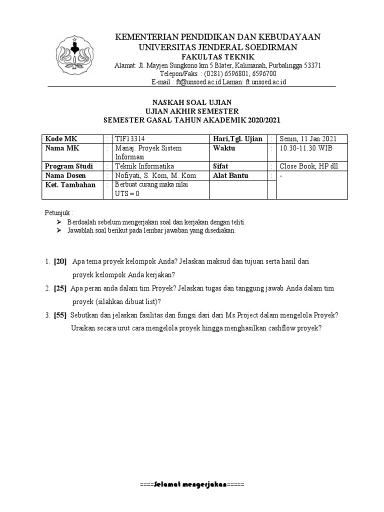 Uas Mpsi 2021 1 | PDF