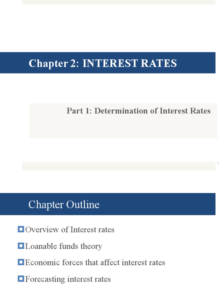 Chapter 2 1 Determination of Interest Rates | PDF | Interest | Bonds ...