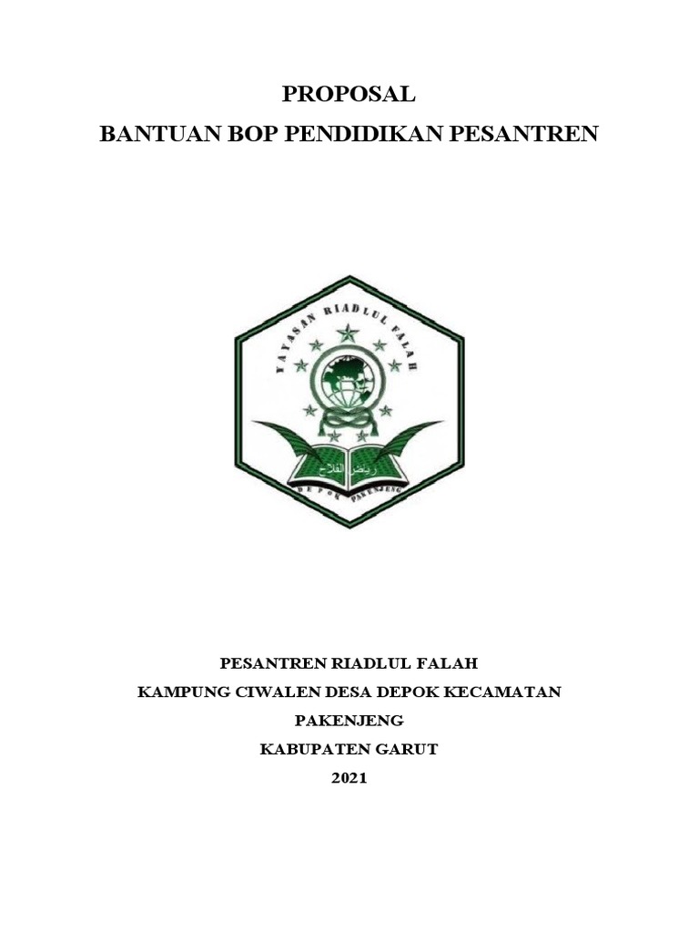 Proposal BOP Pesantren | PDF