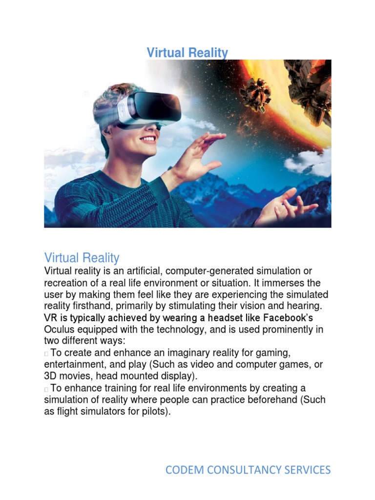 Virtual Reality | PDF | Virtual Reality | Augmented Reality