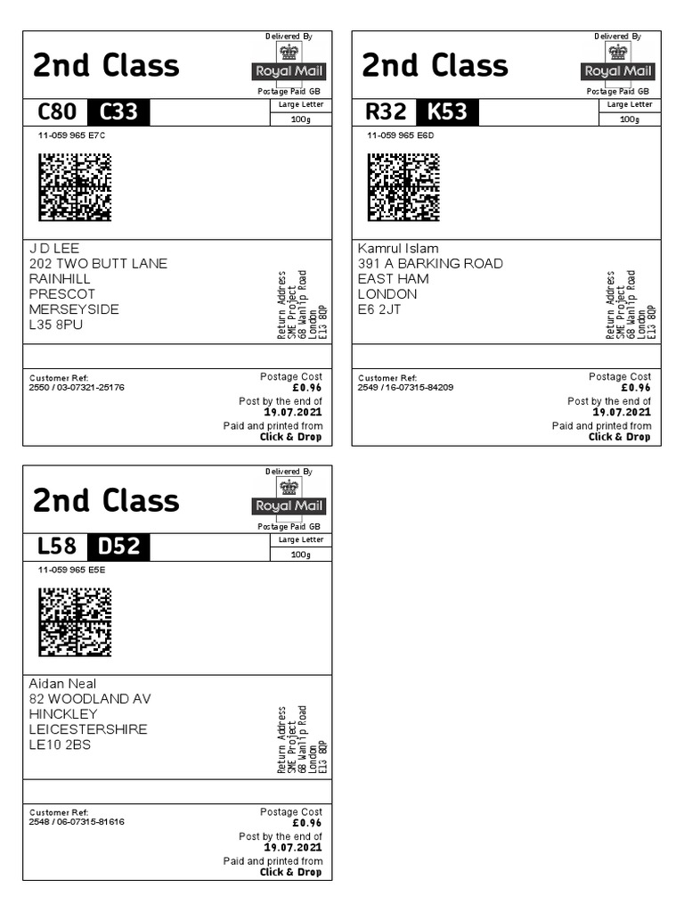 Orders 2021 07 12 00 09 05 Label | PDF | Postal System | Philately