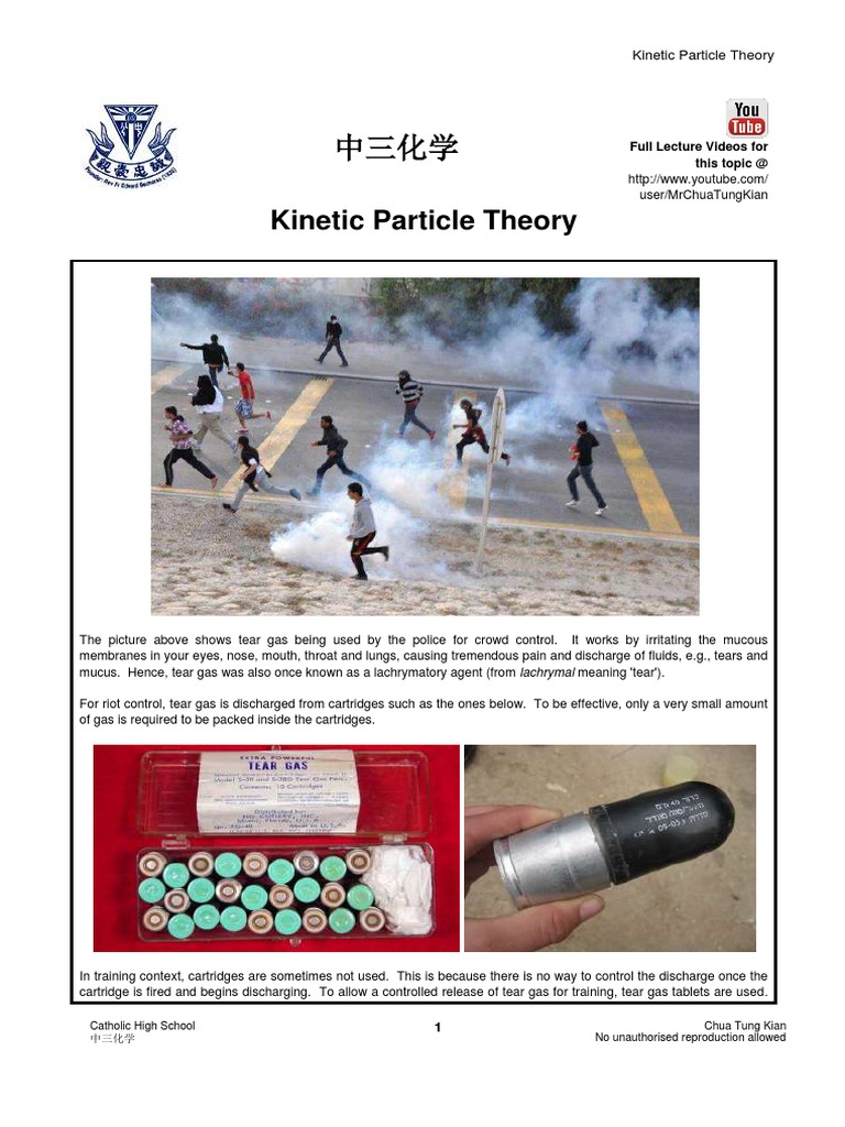 Kinetic Particle Theory Overview | PDF | Gases | Liquids