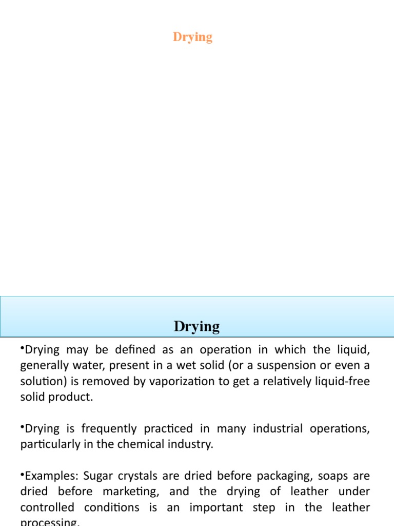 Drying Notes | PDF | Humidity | Water
