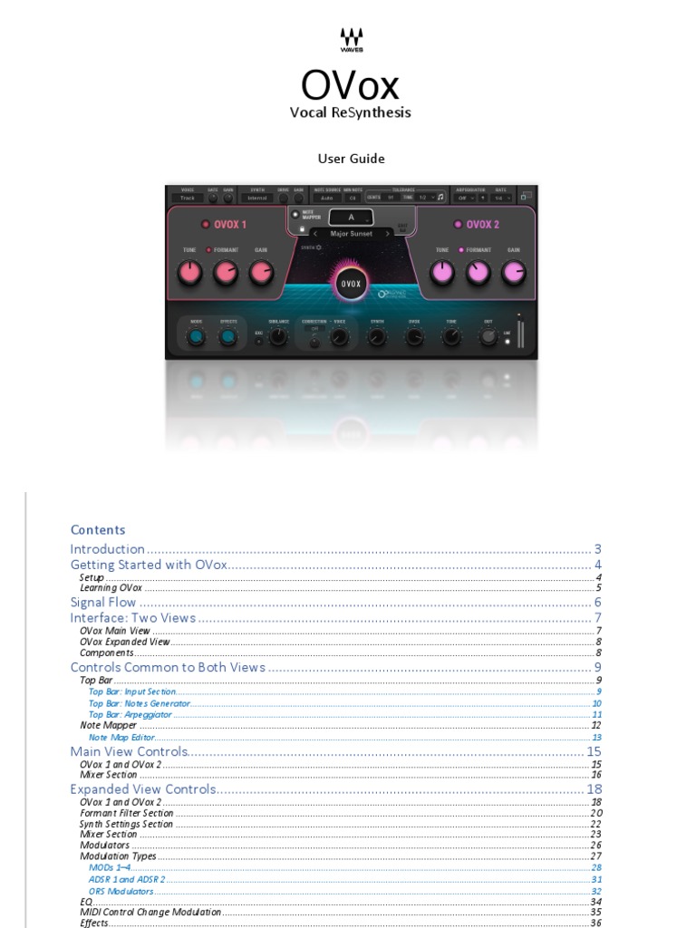 Ovox Vocal Resynthesis | Download Free PDF | Synthesizer | Pitch (Music)