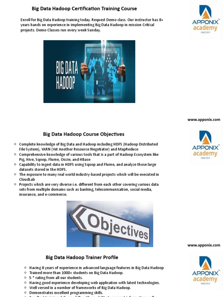 Big Data Hadoop Certification Training Course | PDF | Apache Hadoop | Big Data