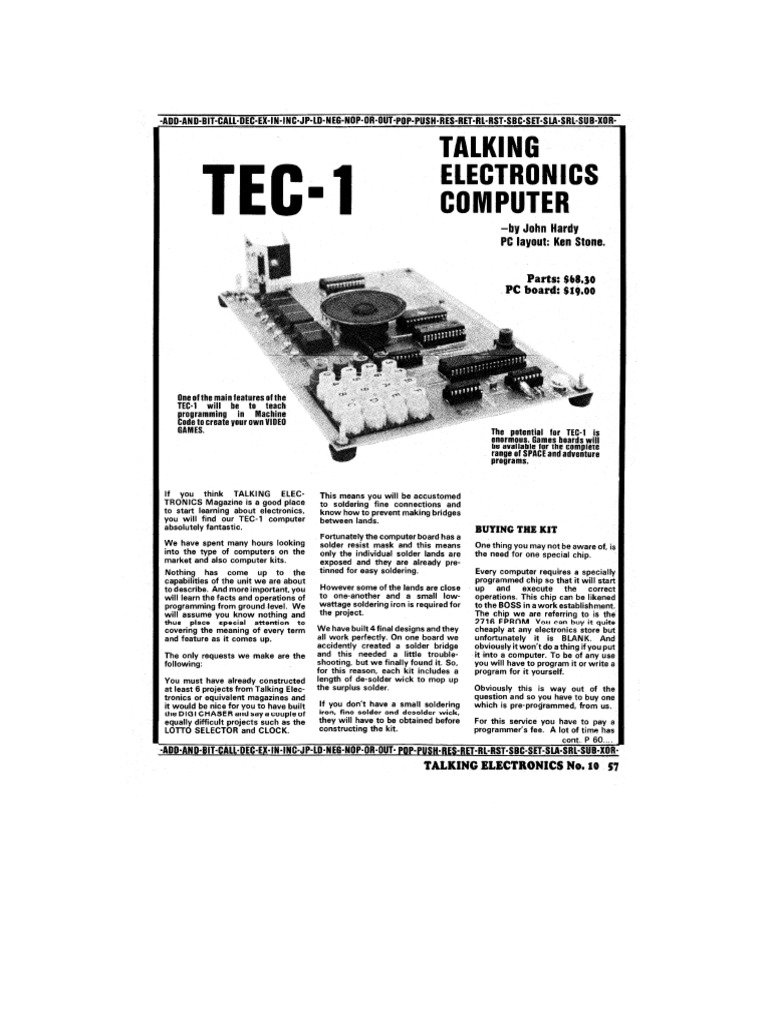 Tec-1 Tec-1a | PDF