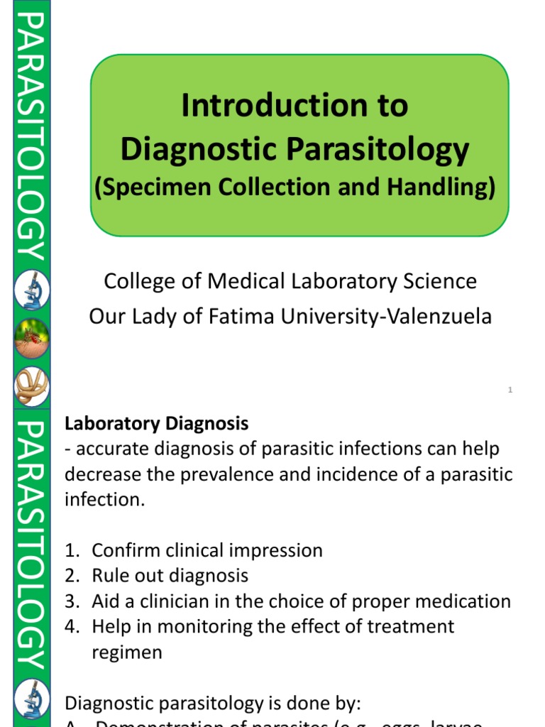 Introduction To Diagnostic Parasitology: (Specimen Collection and ...
