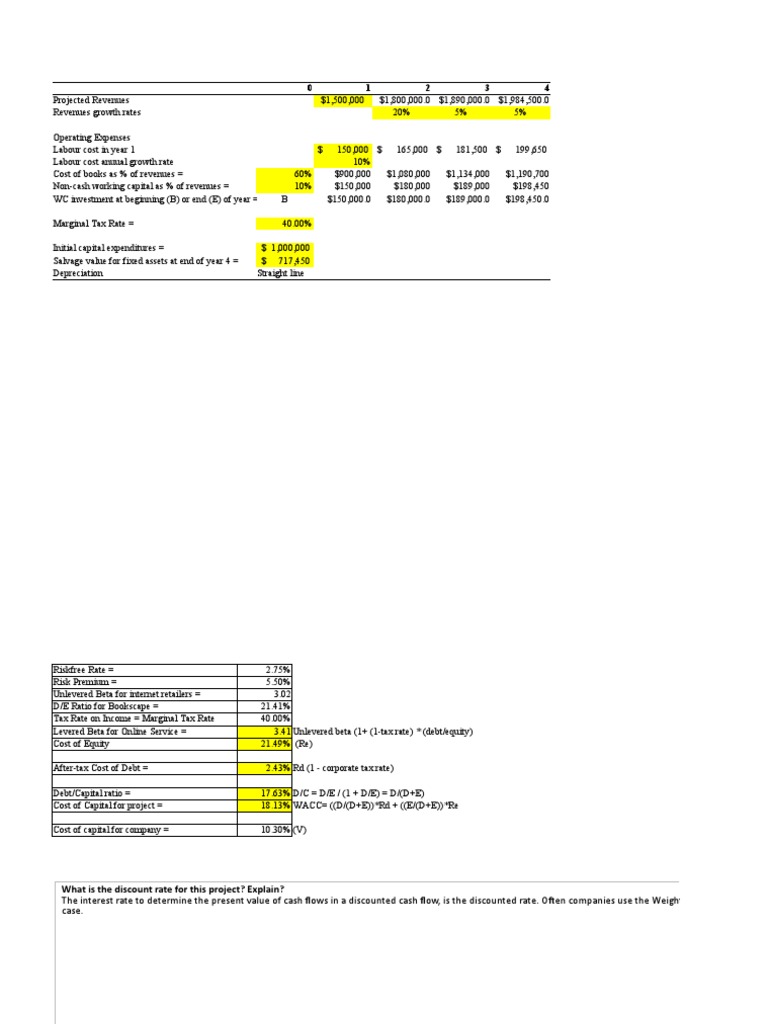 Assignment Dataset 1 | PDF | Net Present Value | Internal Rate Of Return