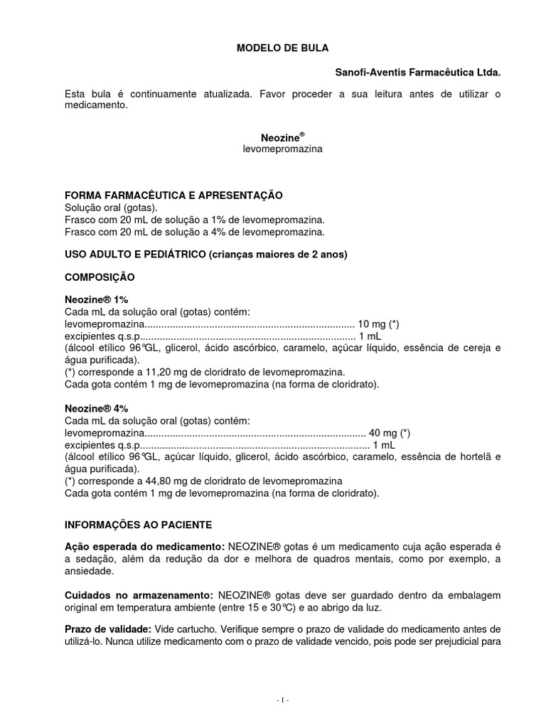 Neozine | Download Free PDF | Gravidez | Antipsicótico