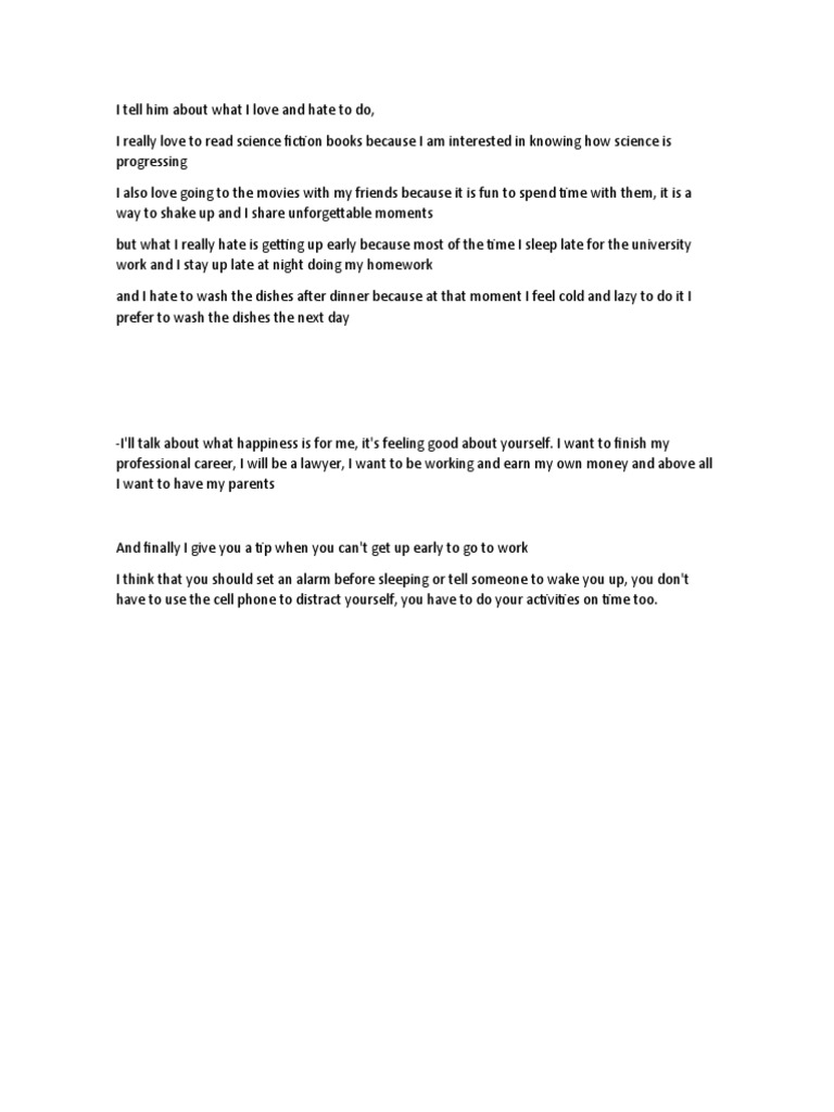 Exam ORAL | PDF | Self-Improvement