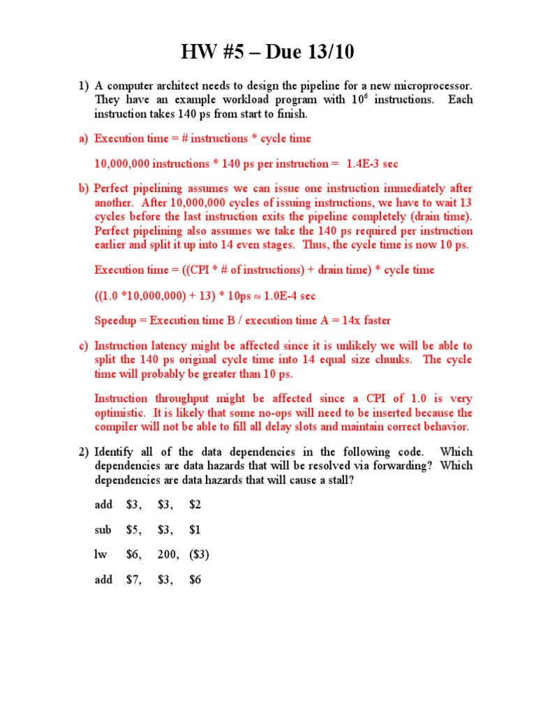 hw5 Soln | PDF | Integrated Circuit | Computer Engineering