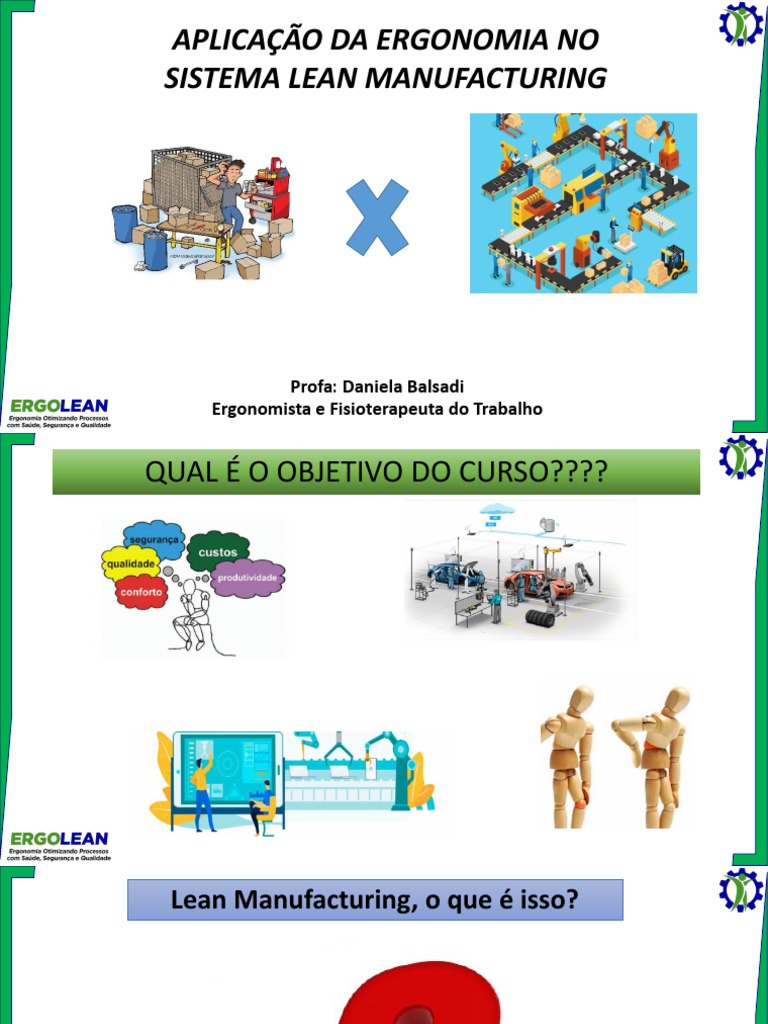 Ergonomia no Lean Manufacturing | PDF | Fabricação enxuta | Qualidade ...