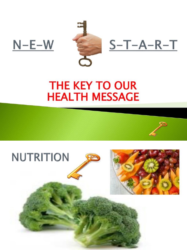 NEW START - Health Lecture | PDF