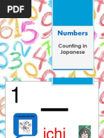Nihongo-Counting Numbers | PDF