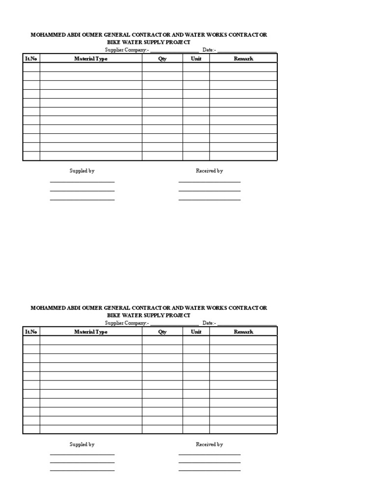 Material Request Form | PDF