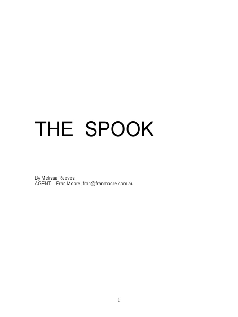 "The Spook" Play Script Analysis | PDF | Saint Petersburg | Soviet Union