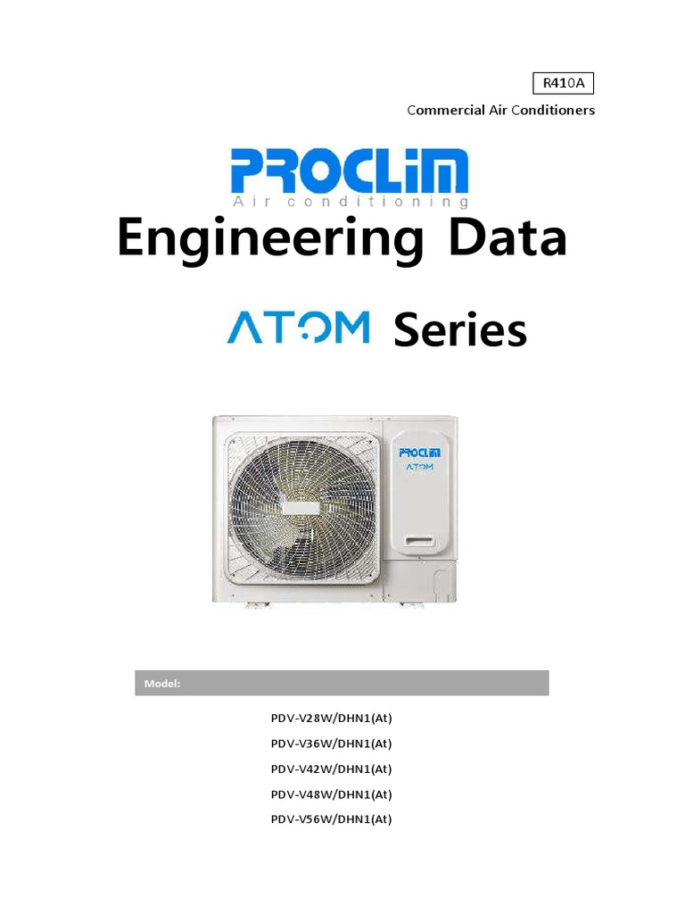 Proclim Atom Series VRF Data Guide | PDF | Power Inverter | Heat