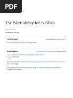 WAI - Work Ability Index - WAI - Online (English) | PDF | Questionnaire ...
