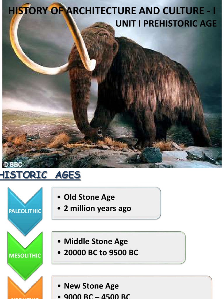 History of Architecture and Culture - I: Unit I Prehistoric Age | PDF ...