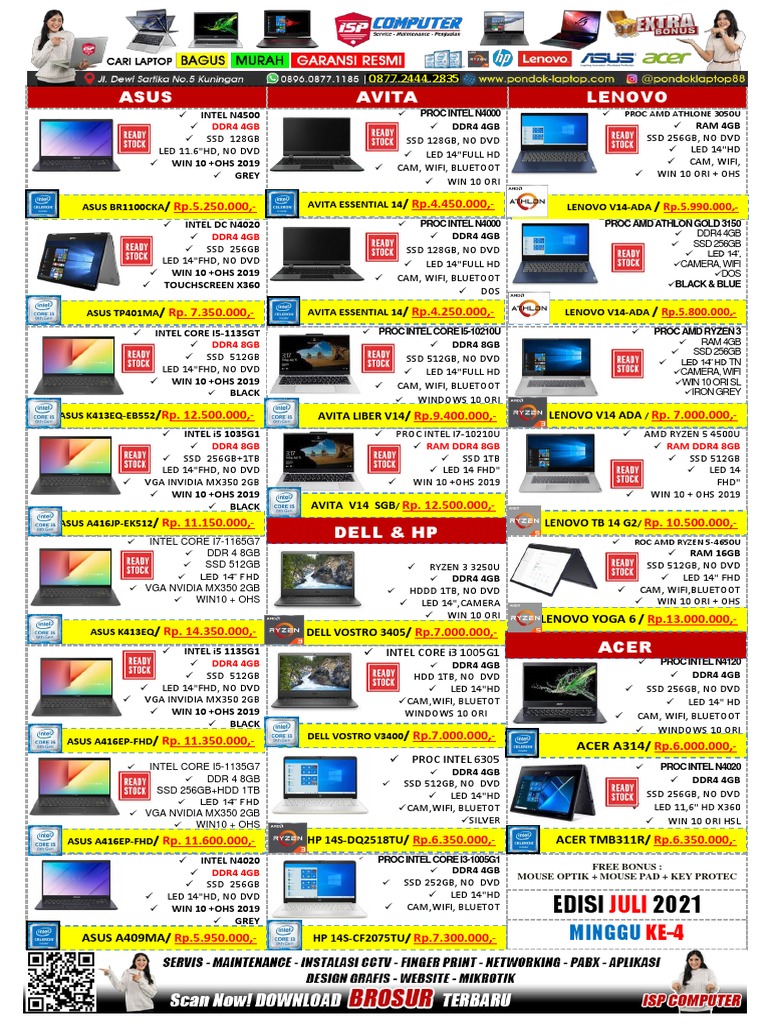 Brosur Isp Computer | Download Free PDF | Solid State Drive | Intel