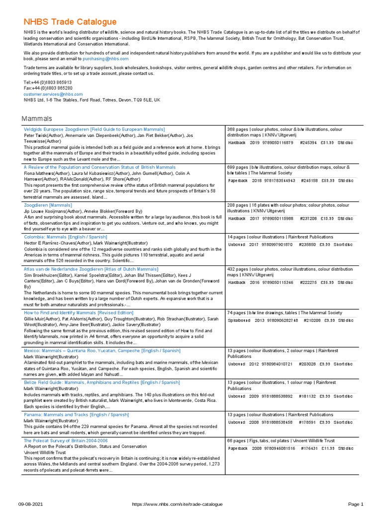 Trade Catalogue | PDF | Marine Mammals