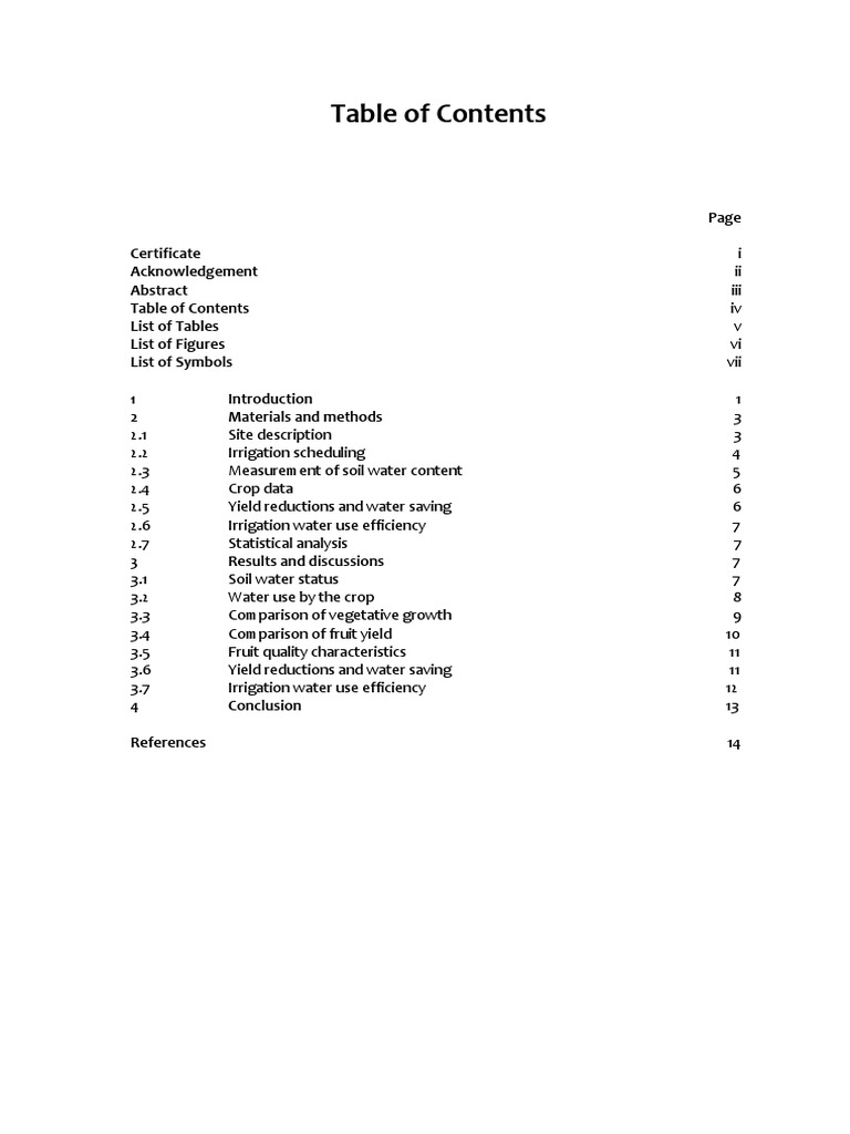 Certificate Acknowledgement List of Tables List of Figures List of ...