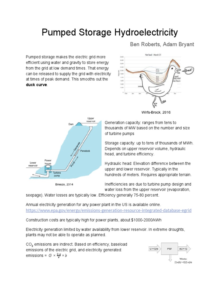 Storing Energy with Water: An Overview of Pumped Storage ...