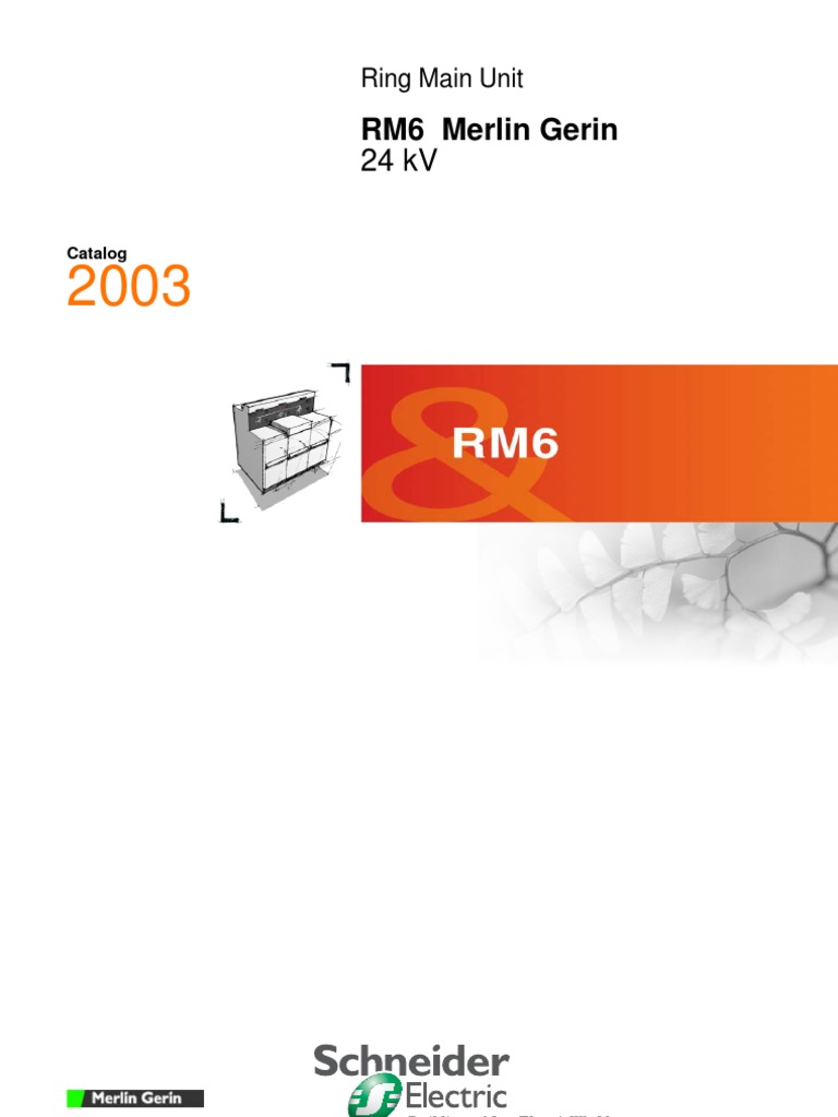 Merlin Gerin - RM 6 - 11.03 | PDF | Fuse (Electrical) | Switch