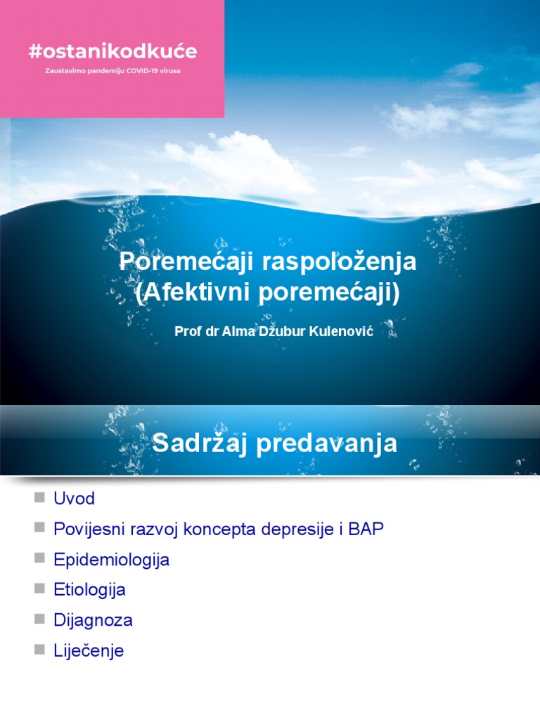 Predavanje 7 Poremećaji Raspoloženja | PDF