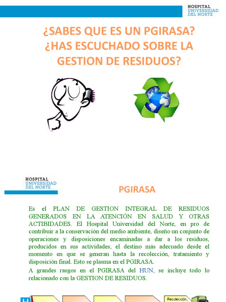 PGIRASA - Modulo Inducción | PDF | Residuos | Gestión de residuos