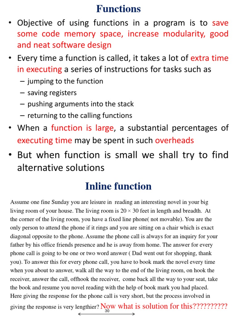 Inline Functions | PDF | Parameter (Computer Programming) | Subroutine