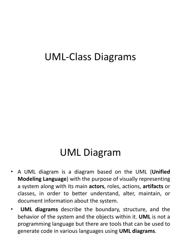 Uml Diagrams Pdf Unified Modeling Language Class Computer Programming