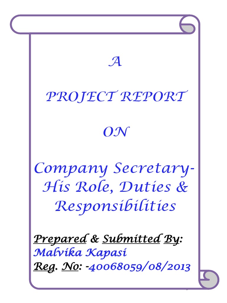 Company Secretary: Roles and Duties | PDF | Regulatory Compliance | Audit