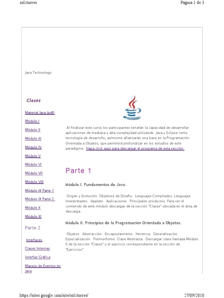 Curso de Java | PDF | Java (lenguaje de programación) | Lenguaje de ... Curso de Java | PDF | Java (lenguaje de programación) | Lenguaje de ...
