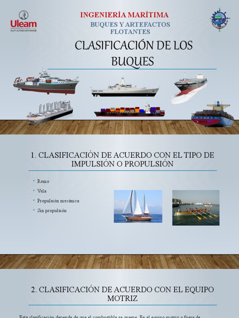 Clasificacion de Los Buques | PDF | Buques | Barcos
