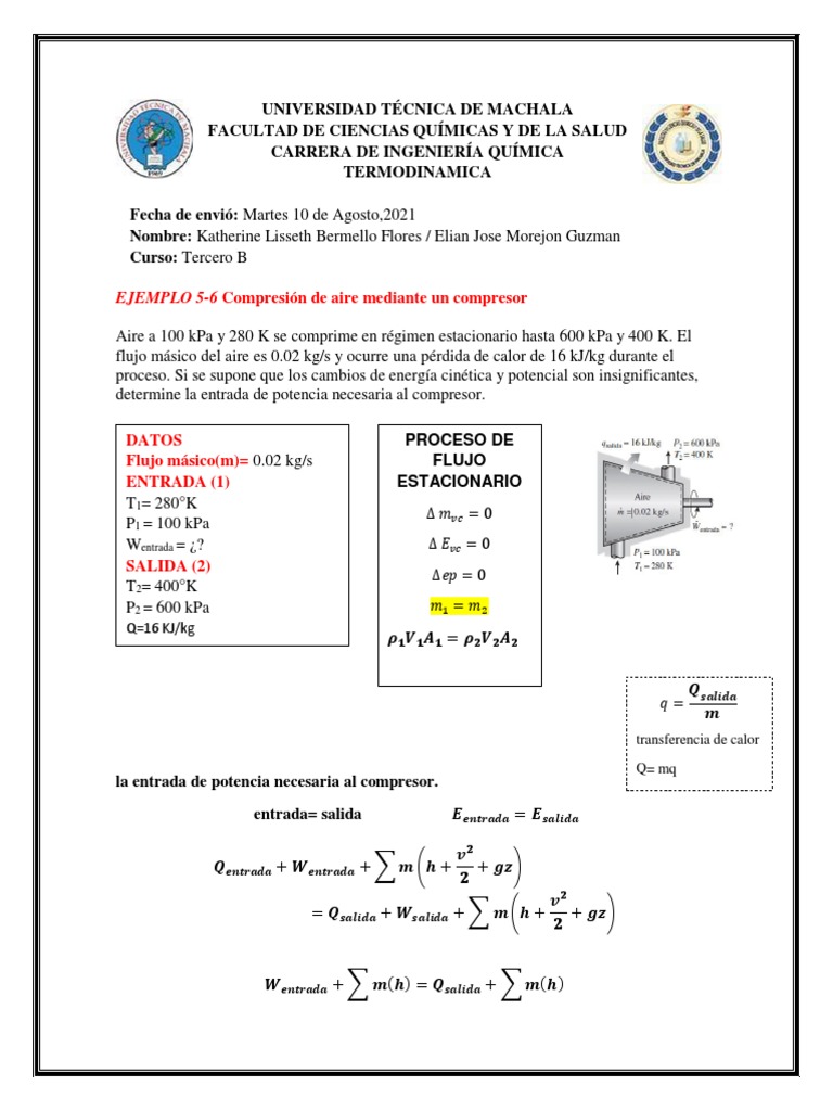 TPRP #7. Problemas de Aplicación en Sistemas Abiertos de Flujo Estacionario Con Turbinas y ...