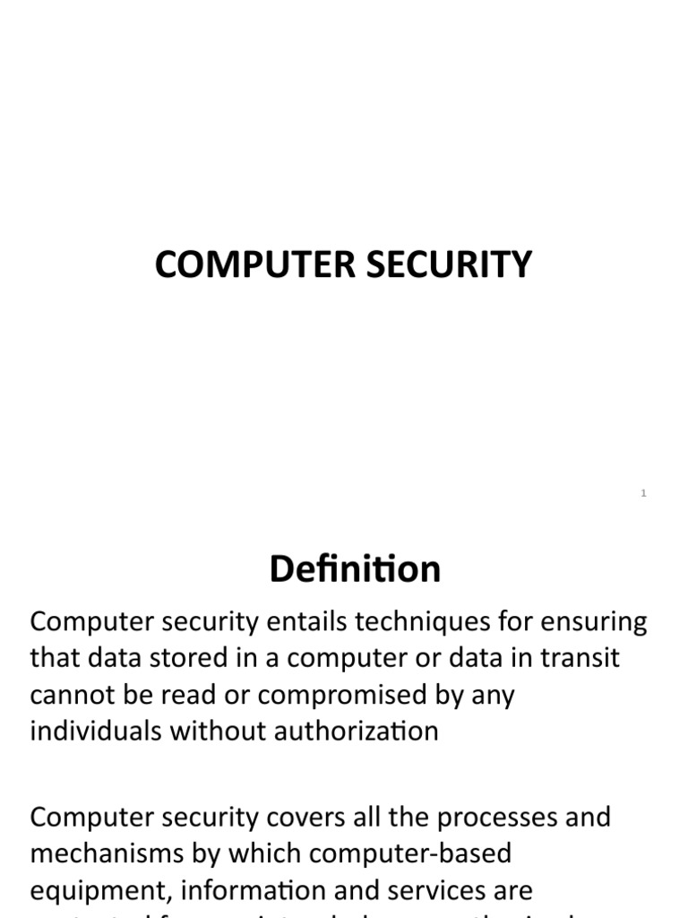 Ensuring Computer Security: A Comprehensive Review of Security Domains ...