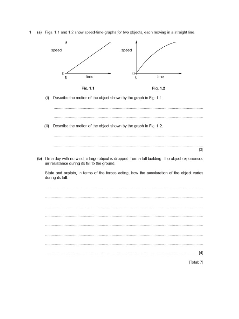 Speed, Terminal, Forces | PDF