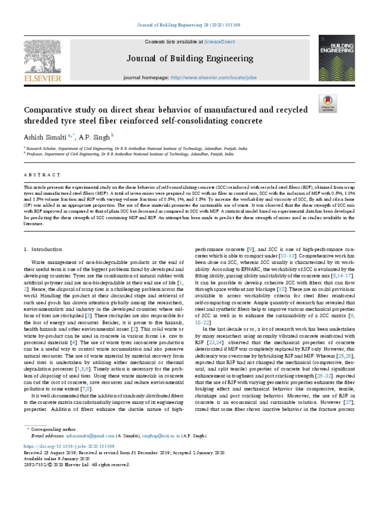 Comparative Study On Direct Shear Behavior of Manufactured and Recycled ...