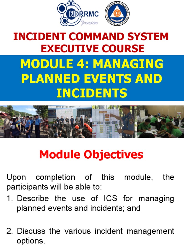 Module 4 - Managing Planned Events and Incidents | PDF | Incident ...