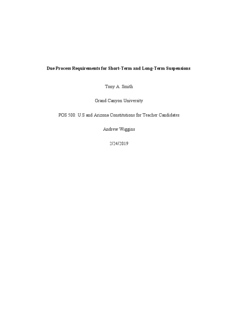 T2 Discipline Due Process Essay | PDF | Justice | Crime & Violence