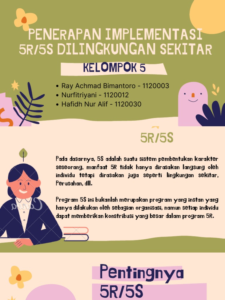 PPT-Penerapan Implementasi 5R Di Lingkungan Sekitar-KELOMPOK 5 | PDF
