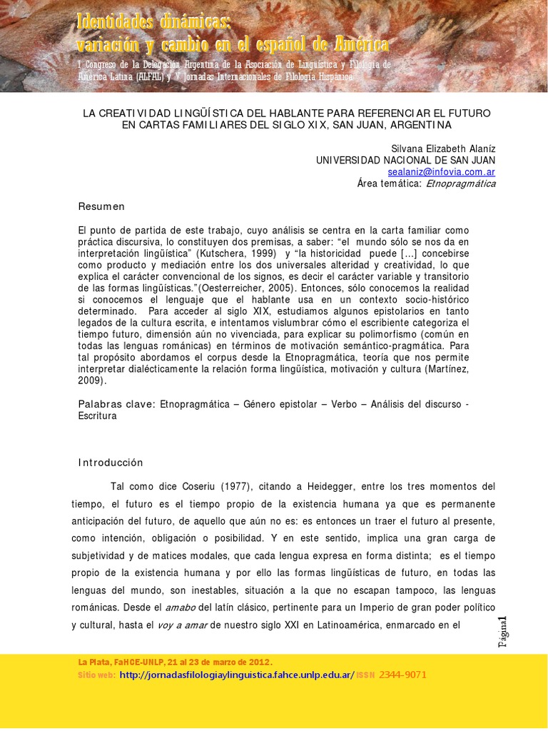Alaniz | PDF | America latina | Lingüística
