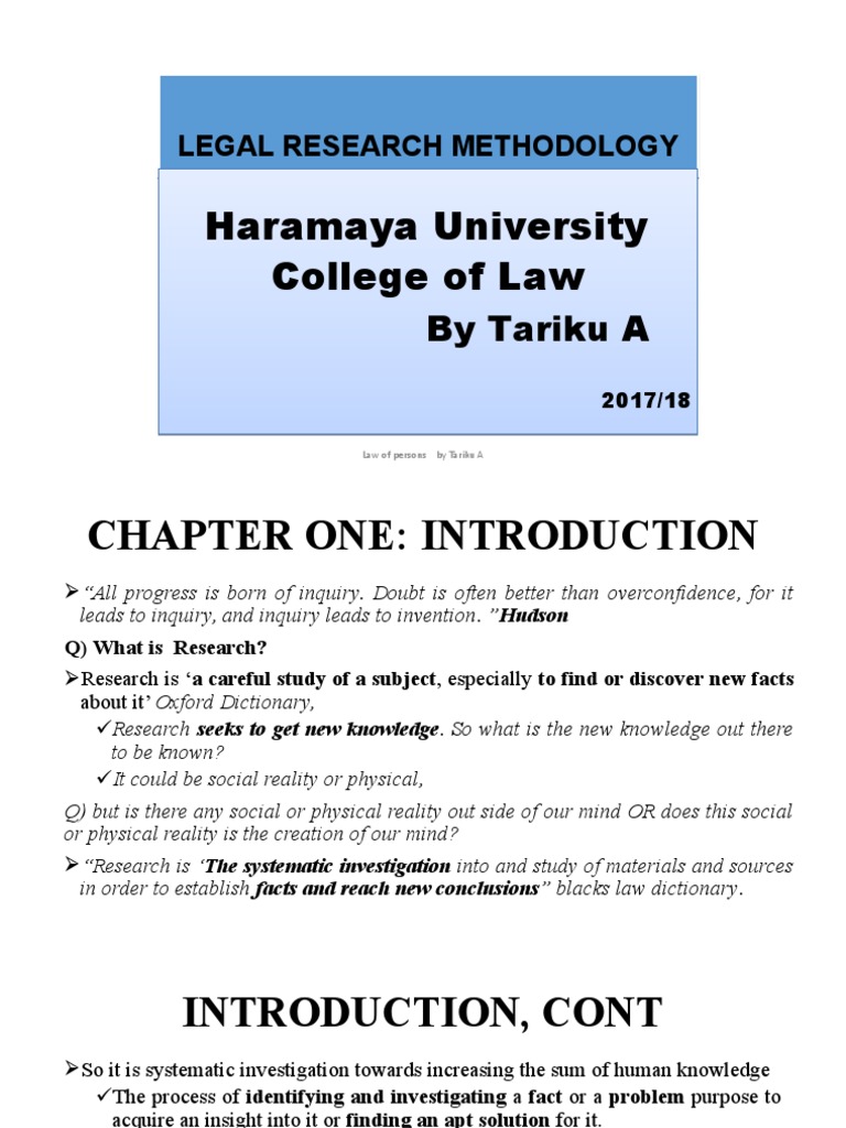 Legal Research Methodology-1 | PDF | Scientific Method | Science