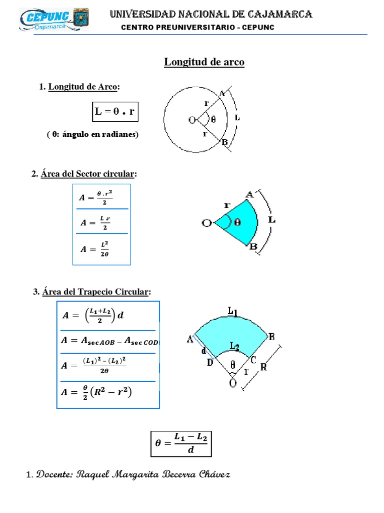 Longitud de Arco | PDF | Curva | Conceptos matemáticos