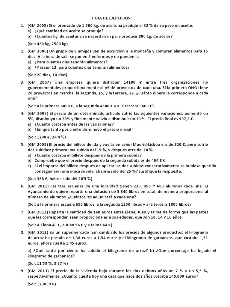 Xdoc - MX Hoja 2 Problemas Aritmeticos | PDF | Interés | Bancos